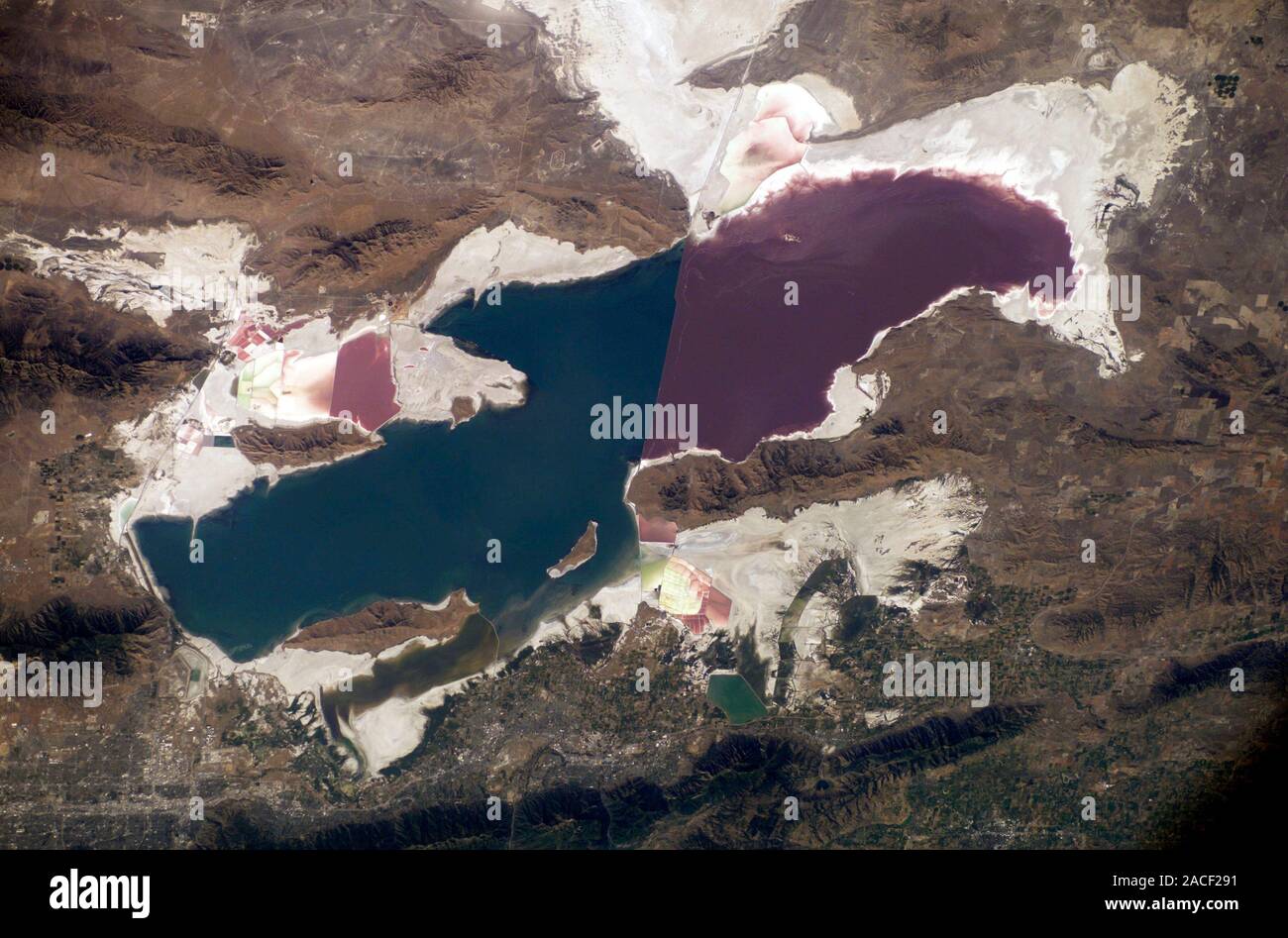Great Salt Lake, Utah, USA, as seen from the International Space ...