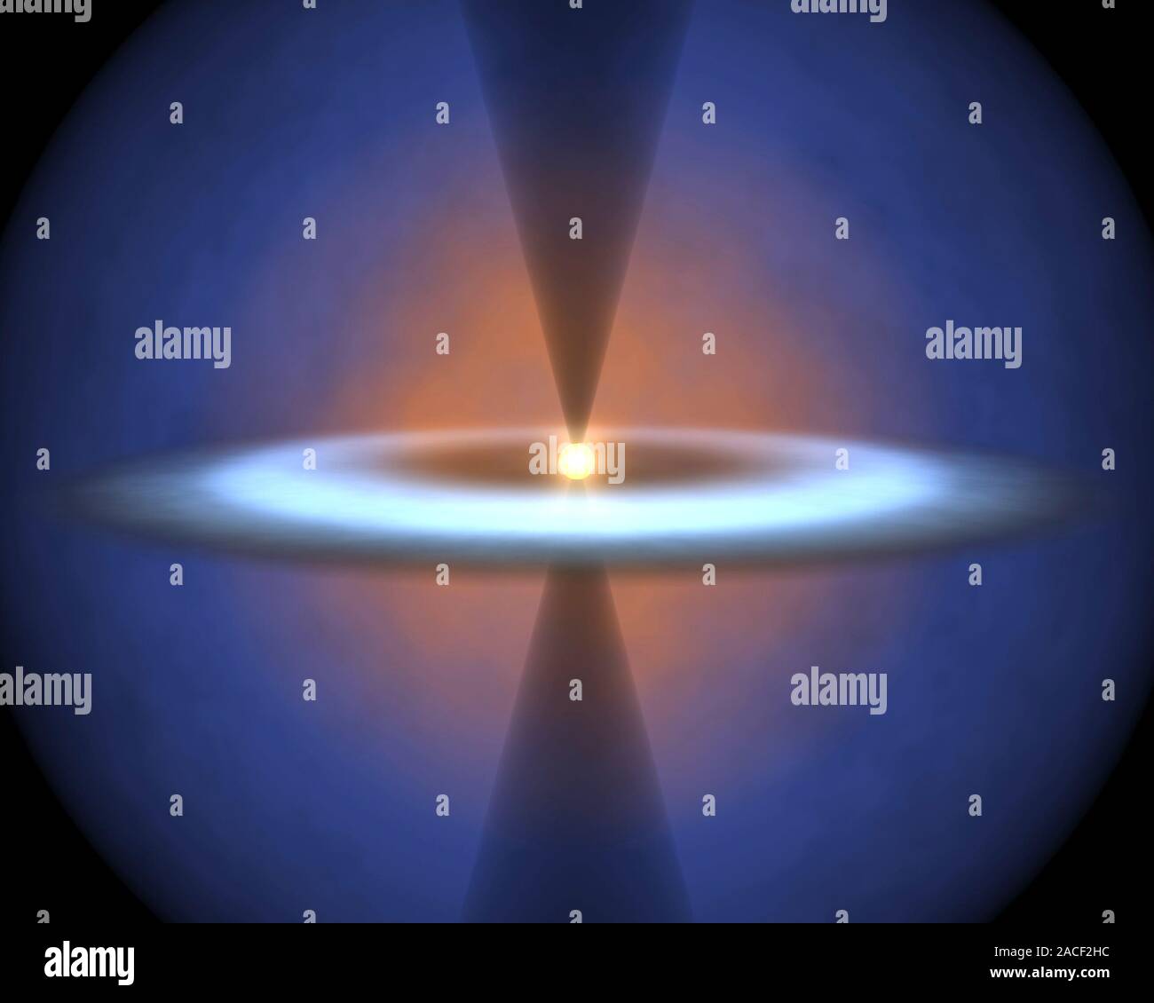 Planetary system formation, artwork. This diagram is based on the ...
