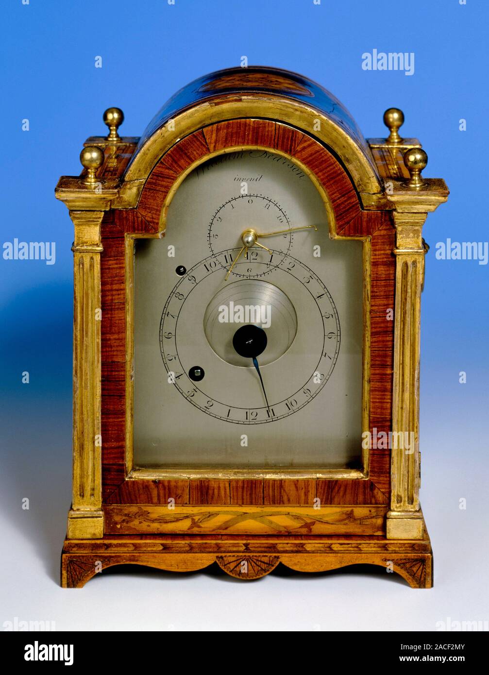 Pearson's Jupiter clock, rear view. This clock was designed by the ...