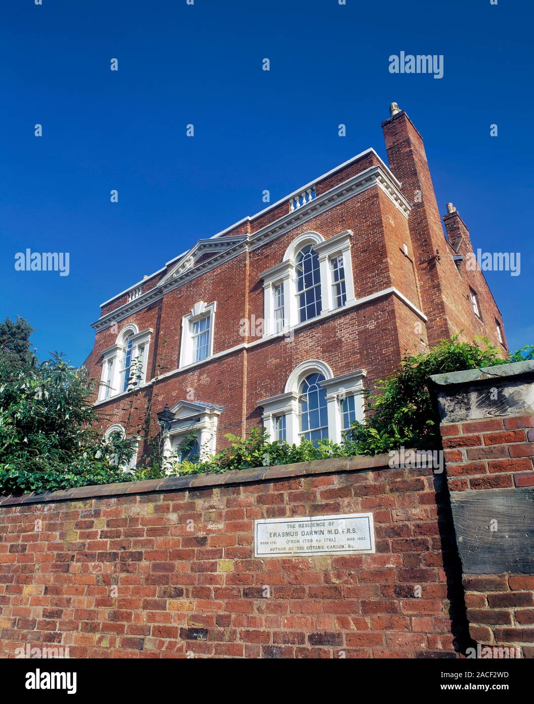 Erasmus Darwin House. This is the house where Erasmus Darwin (1731-1802 ...