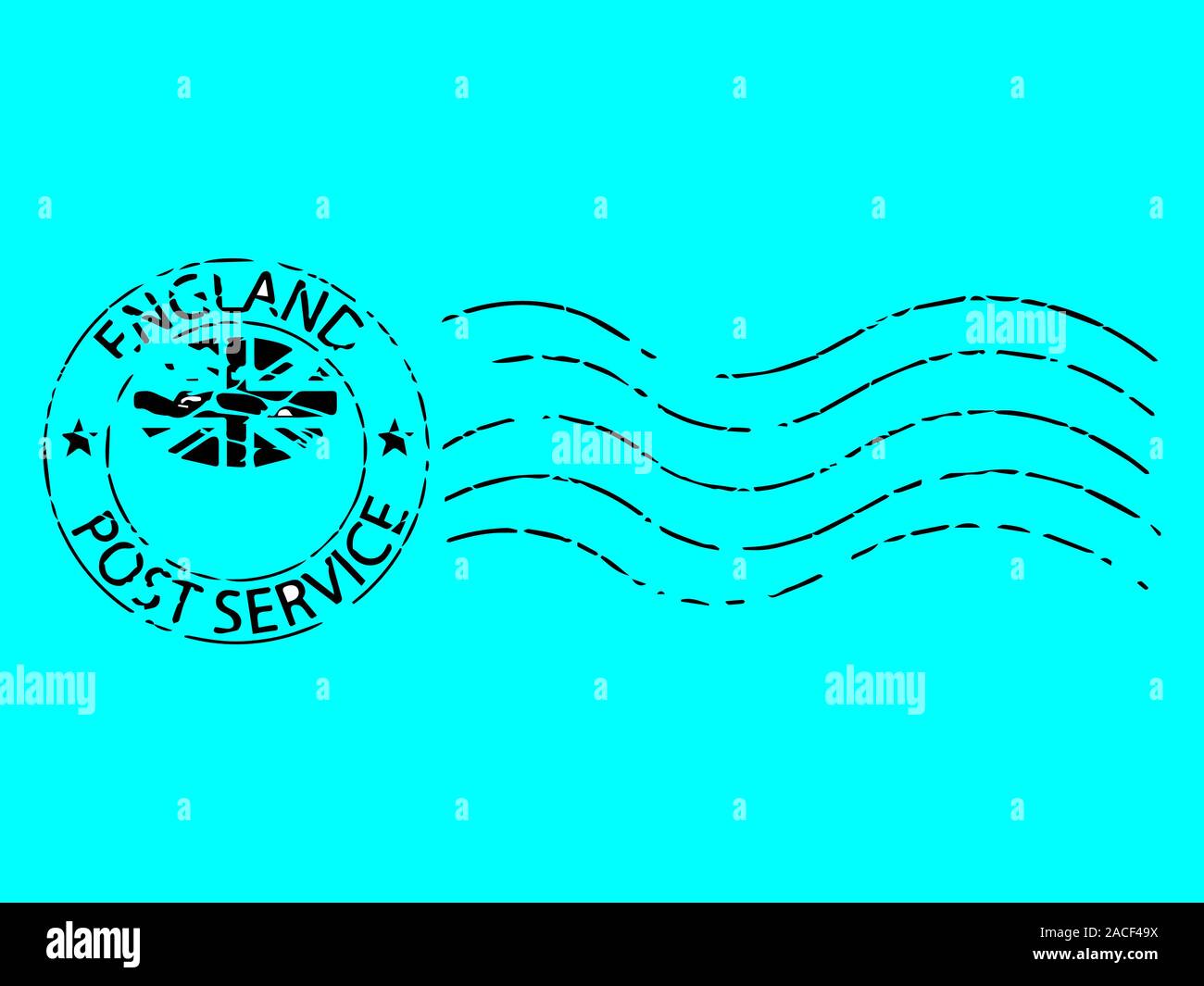 England postal stamp Vector illustration Eps 10 Stock Vector Image ...