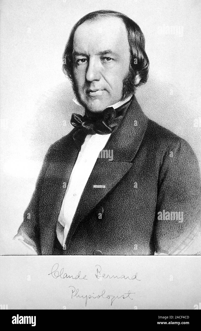 Claude Bernard (1813-1878), French physiologist and pioneer of ...