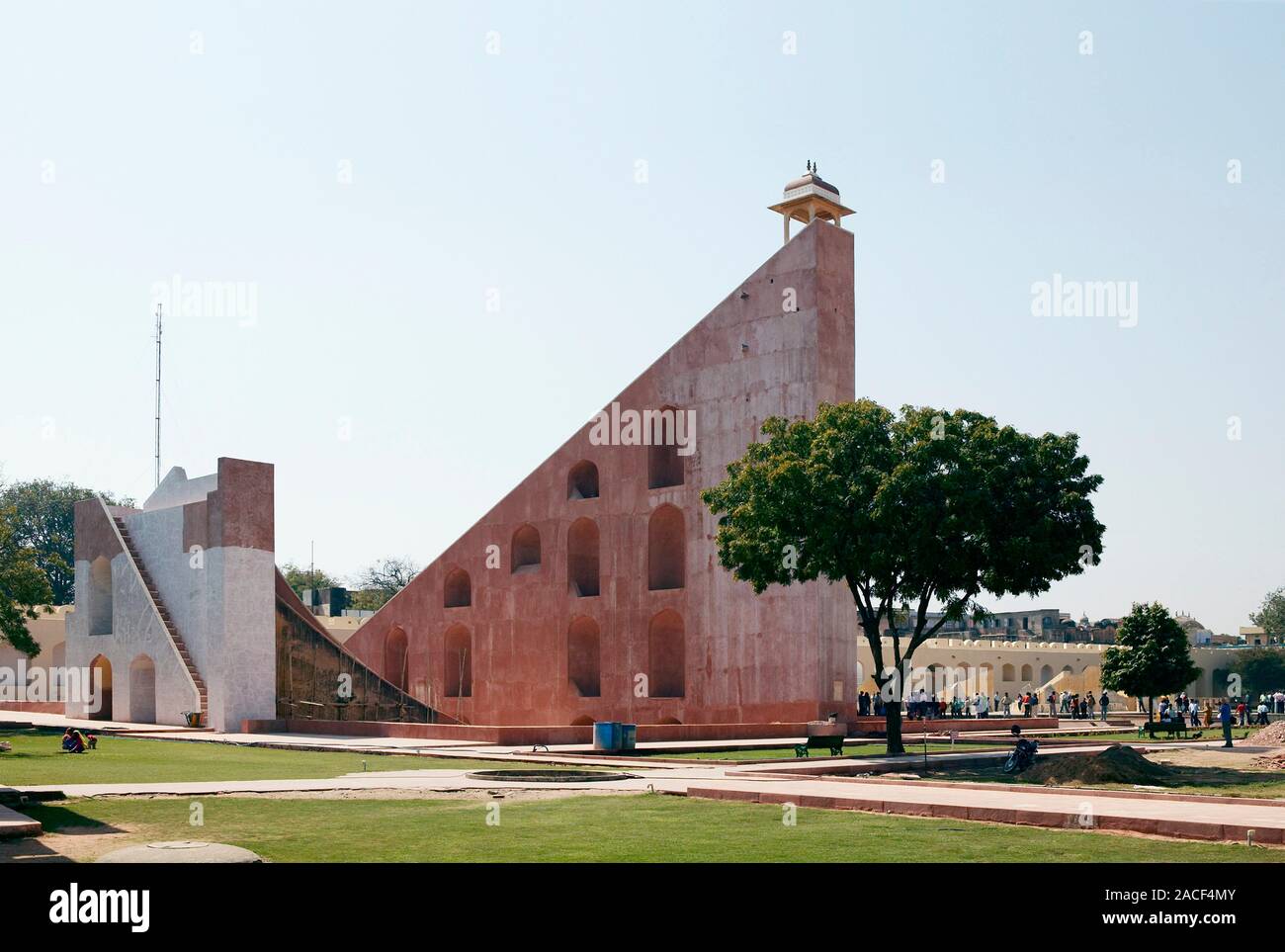 Jantar Mantar observatory, Jaipur, India. These platforms were each ...