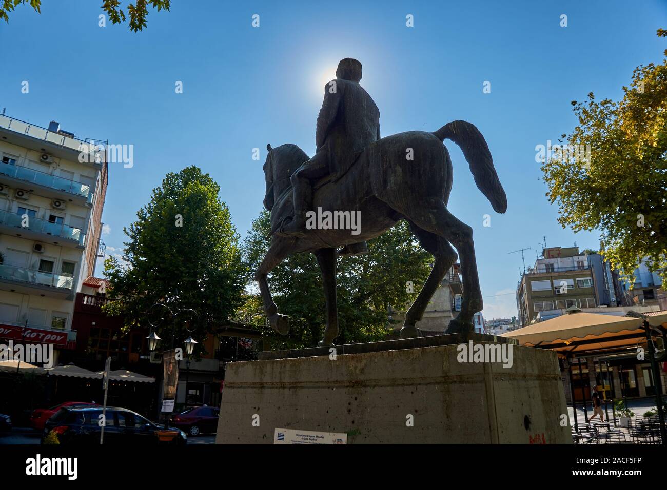 Statue of Athanasios Klaras, better known Aris Velouchiotis, was the ...