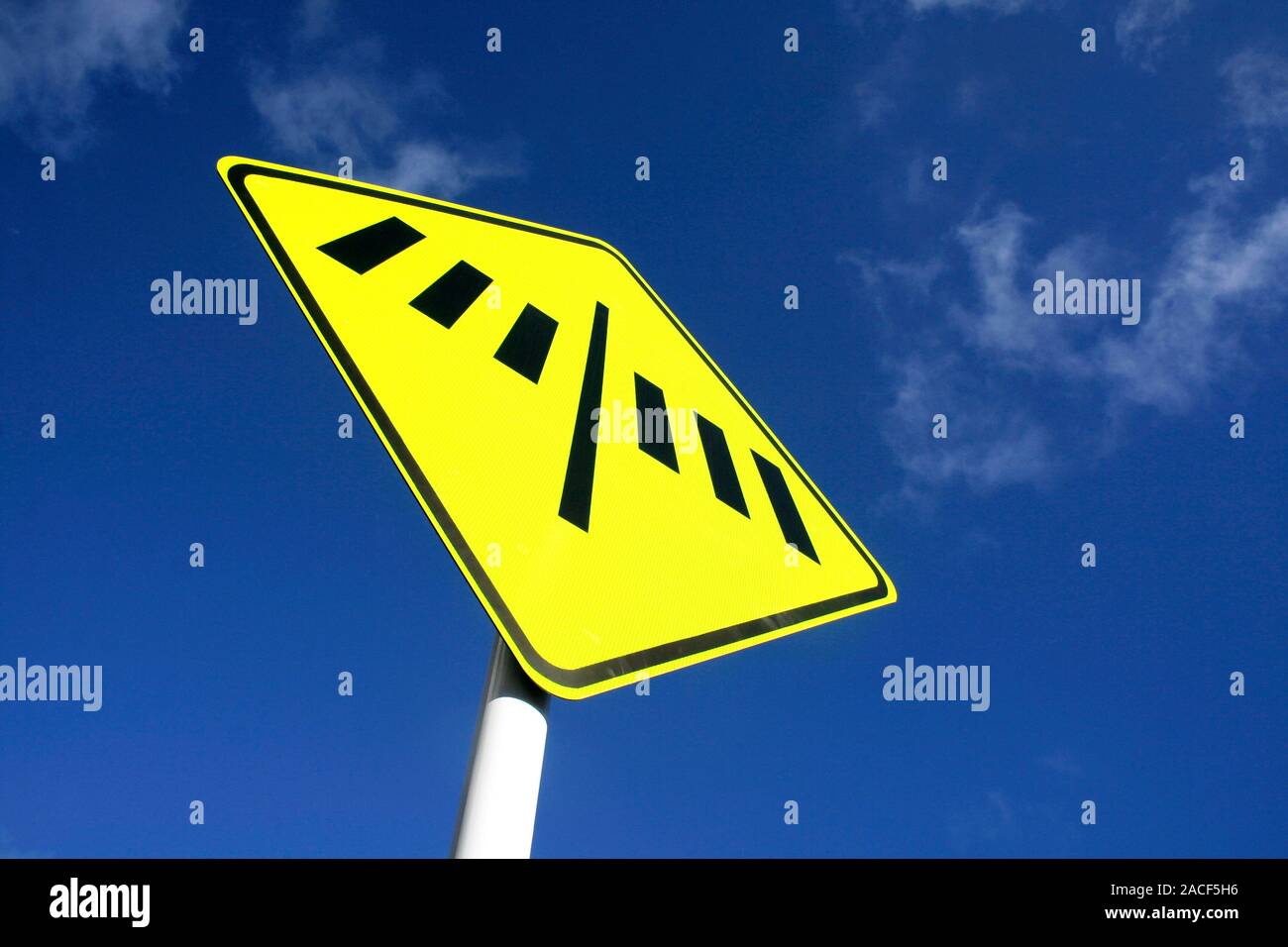 Australian road sign. Road sign indicating a pedestrian (zebra ...