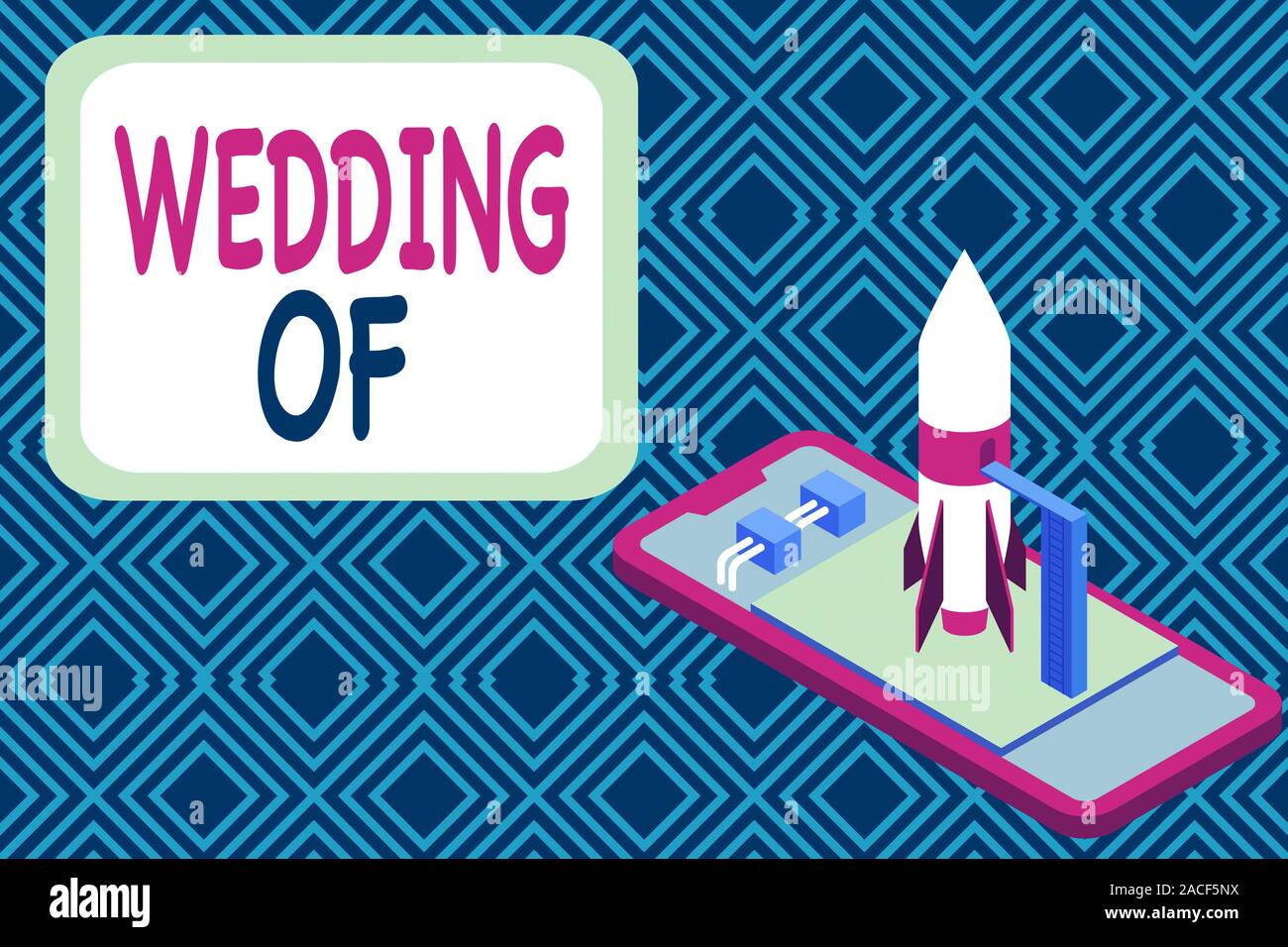 Conceptual hand writing showing Wedding Of. Concept meaning announcing ...