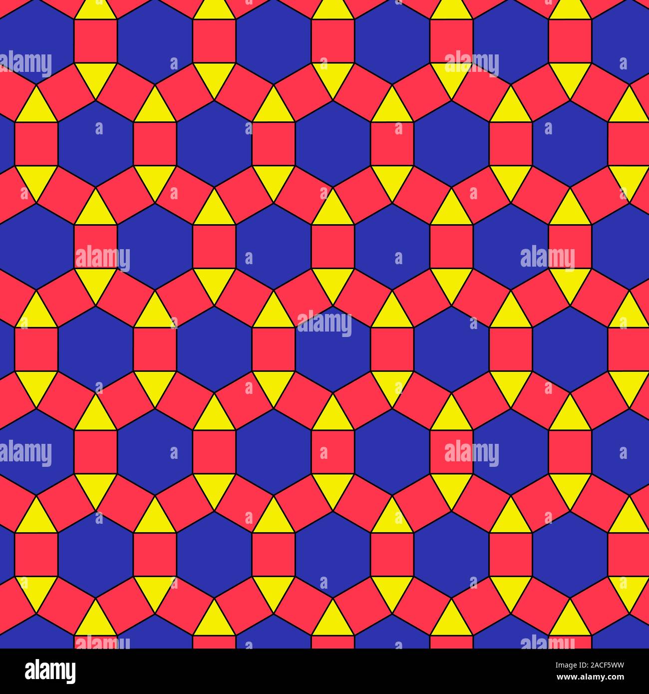 Uniform tiling pattern. This tiling pattern is called small ...