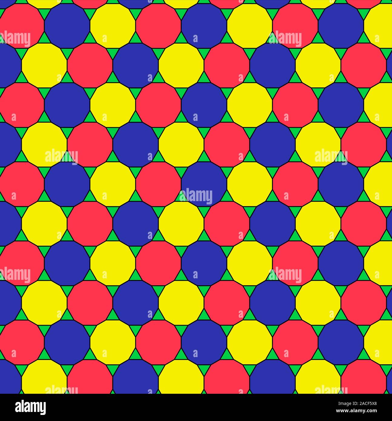 Uniform tiling pattern. This tiling pattern is called truncated ...
