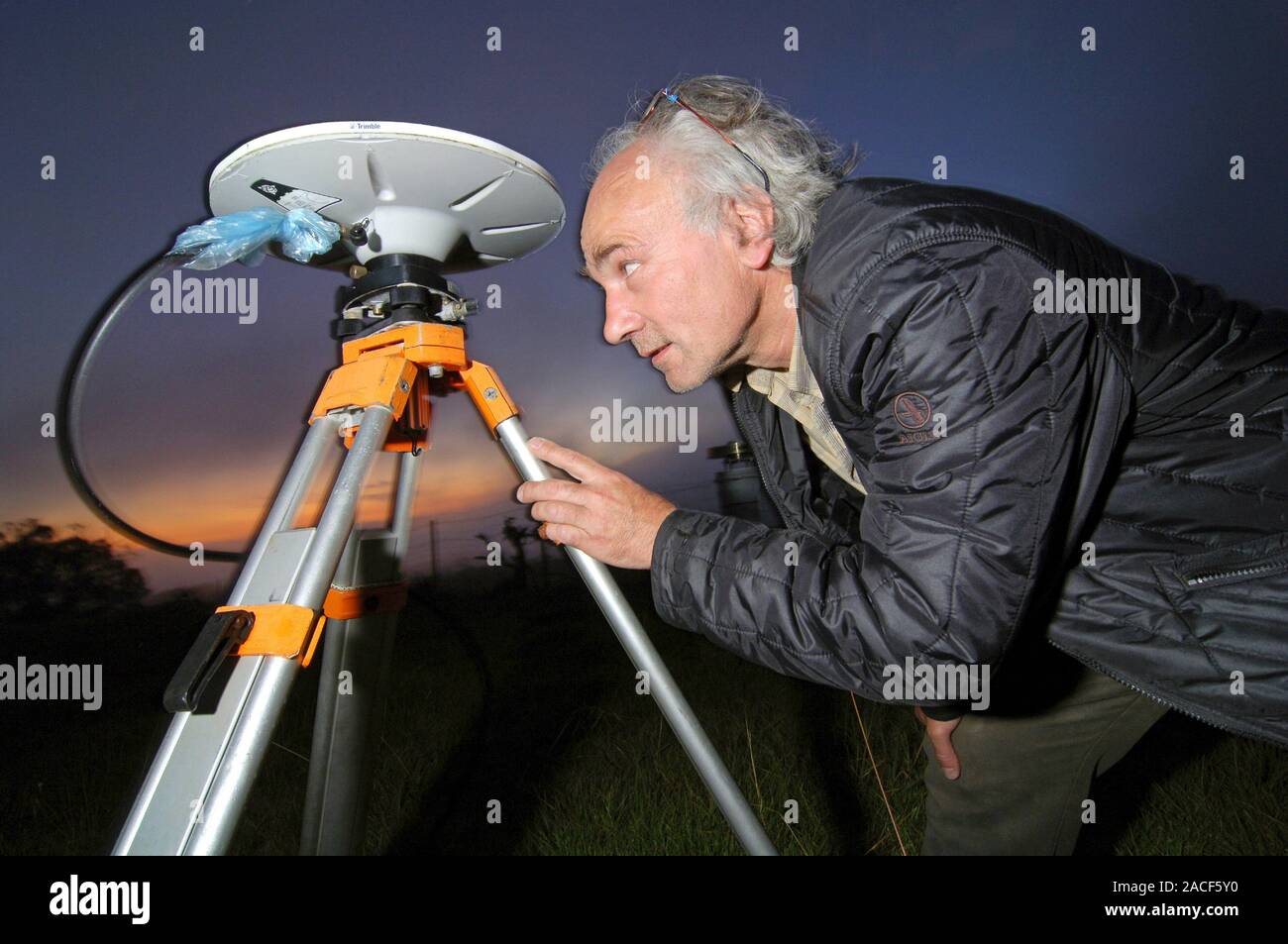 Volcano surveying. Alexandre Nercessian, geophysicist and seismologist ...