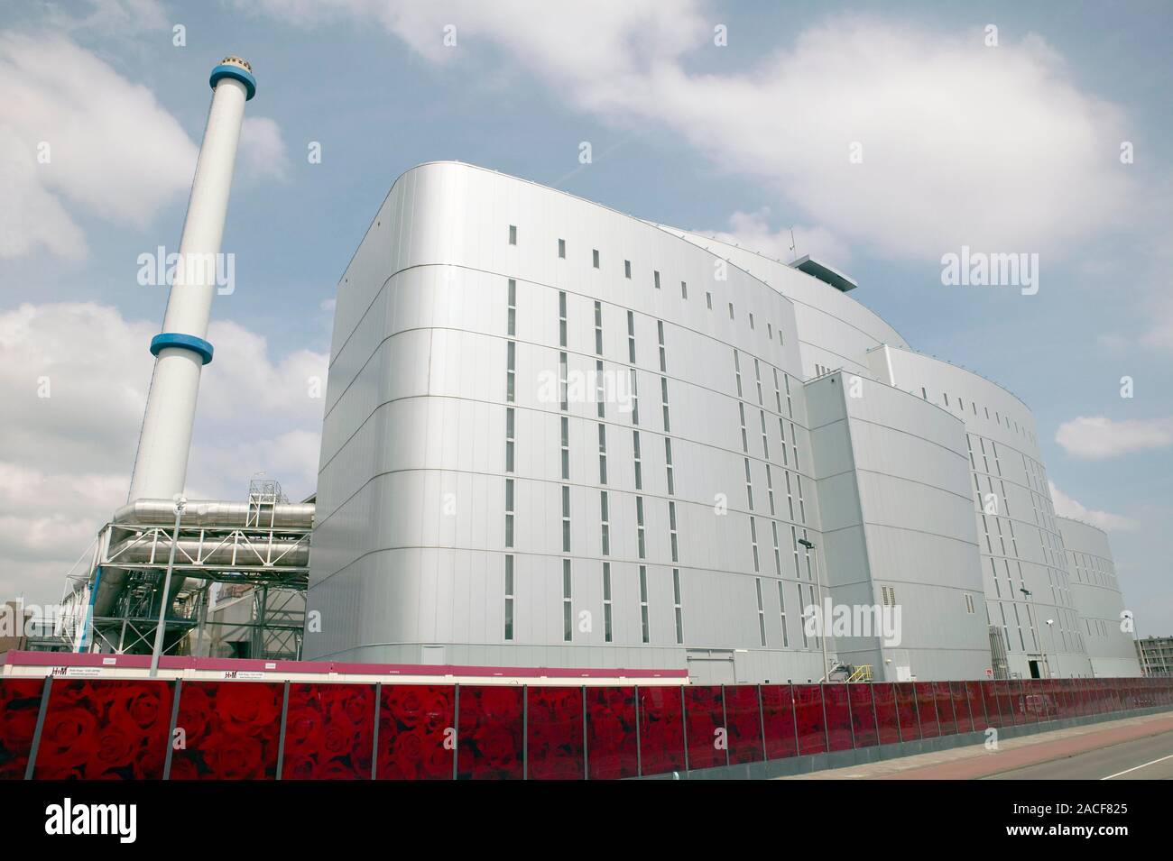 Waste incineration plant. Domestic and industrial waste is burnt in ...