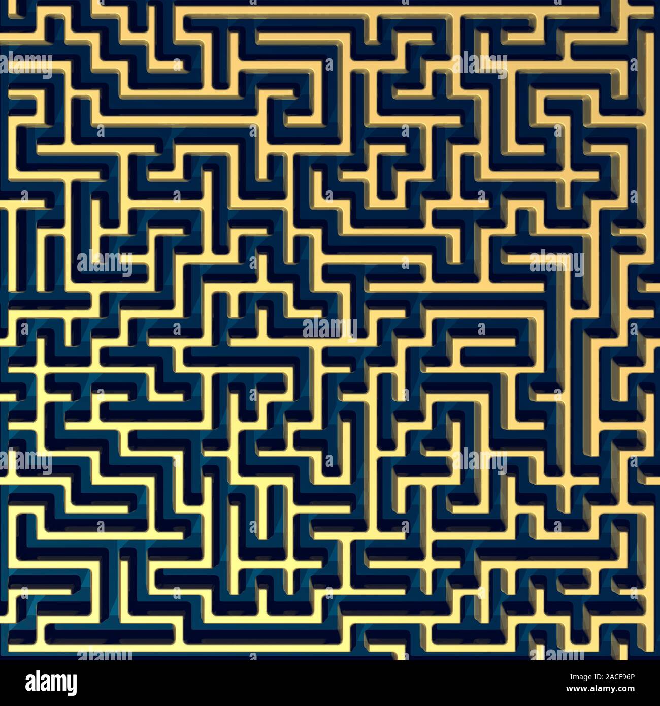 Maze, computer artwork Stock Photo - Alamy
