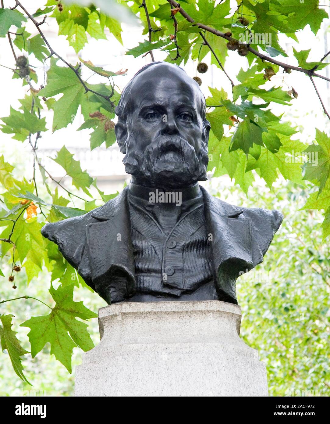 Samuel Plimsoll (1824-1898). Bust of the British politician and social ...