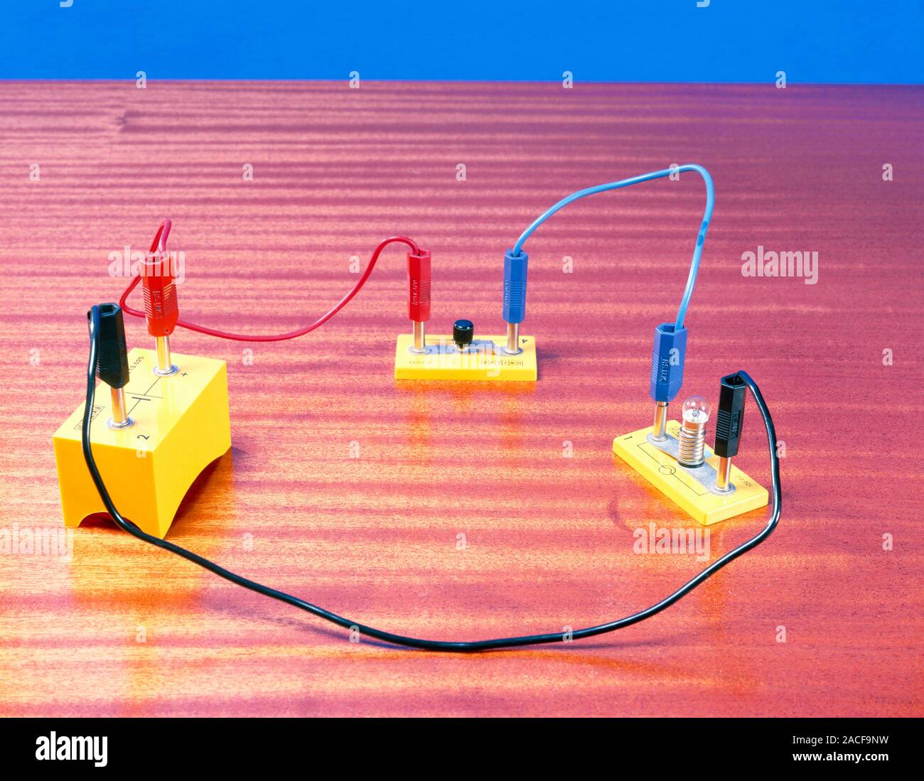 Simple electrical circuit. The circuit consists of a cell (battery ...