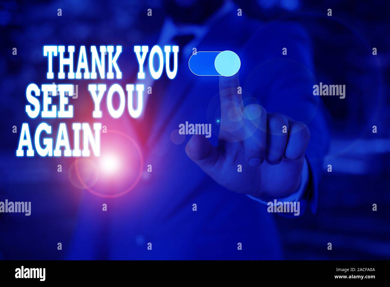 Text sign showing Thank You See You Again. Business photo text ...