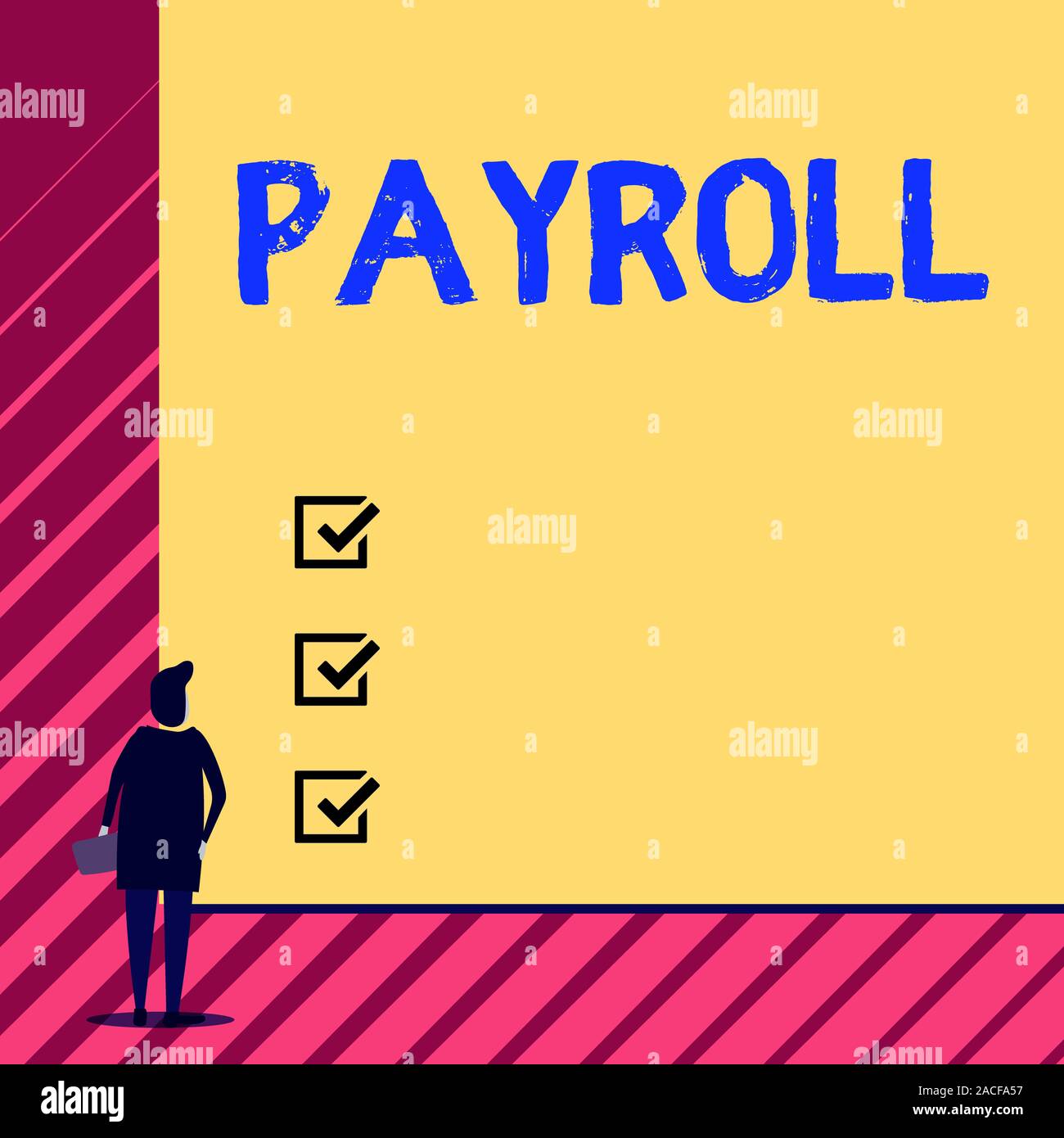 Handwriting text writing Payroll. Conceptual photo Amount of wages and ...