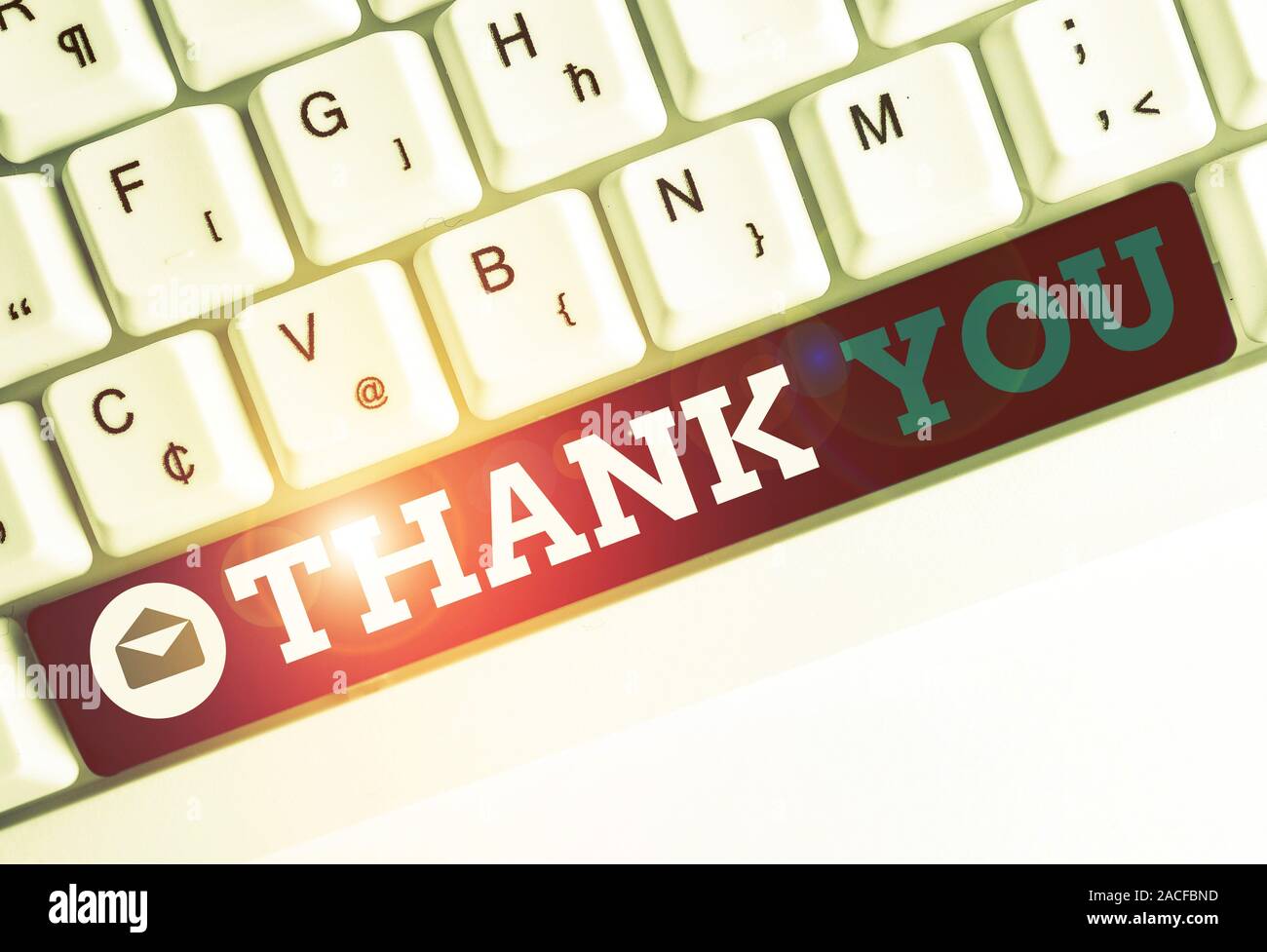 Conceptual hand writing showing Thank You. Concept meaning replaying on something good or ...