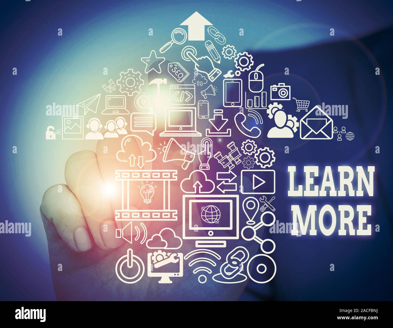 Conceptual hand writing showing Learn More. Concept meaning Deepen ...