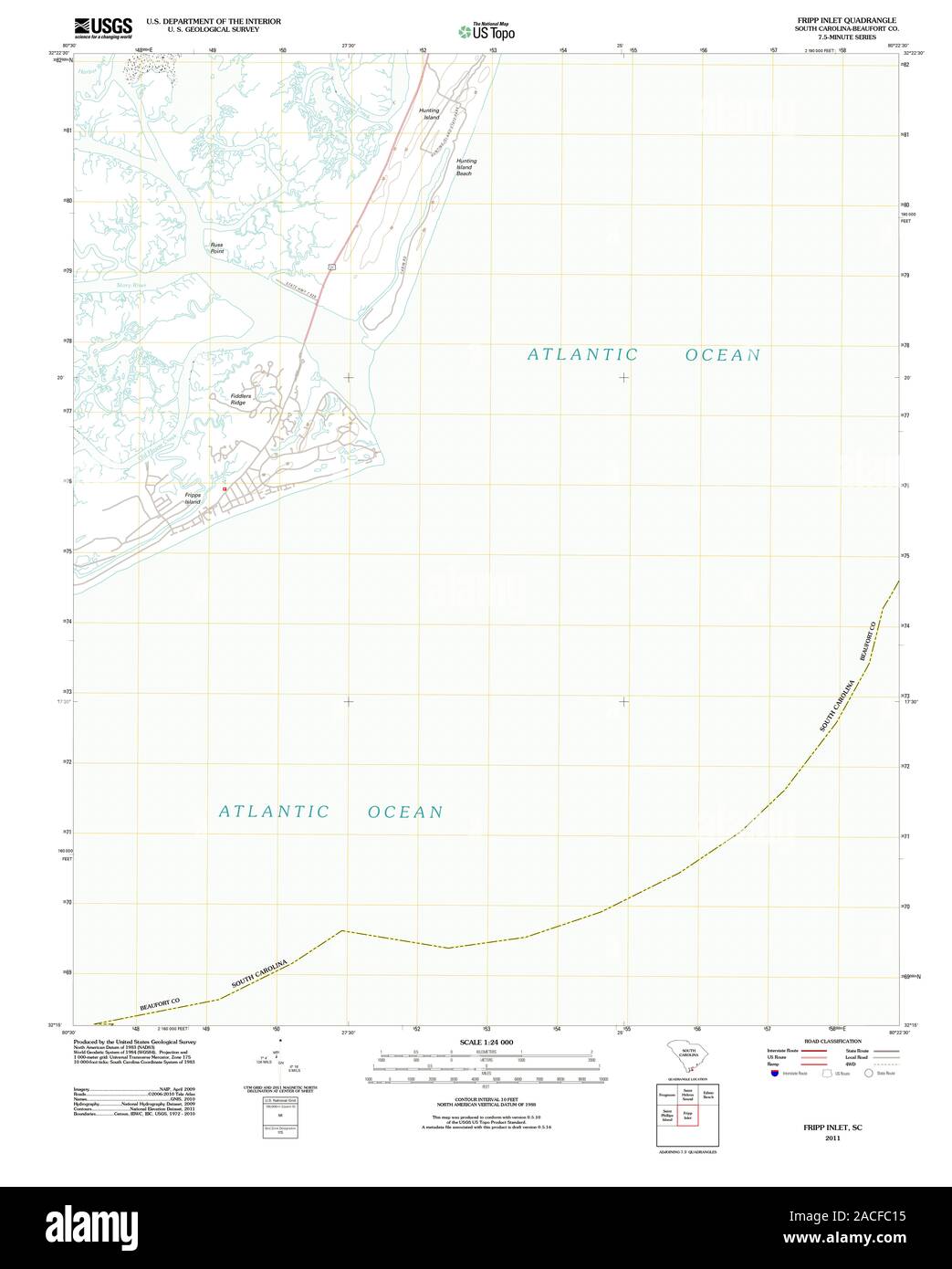 Fripp inlet Cut Out Stock Images & Pictures - Alamy