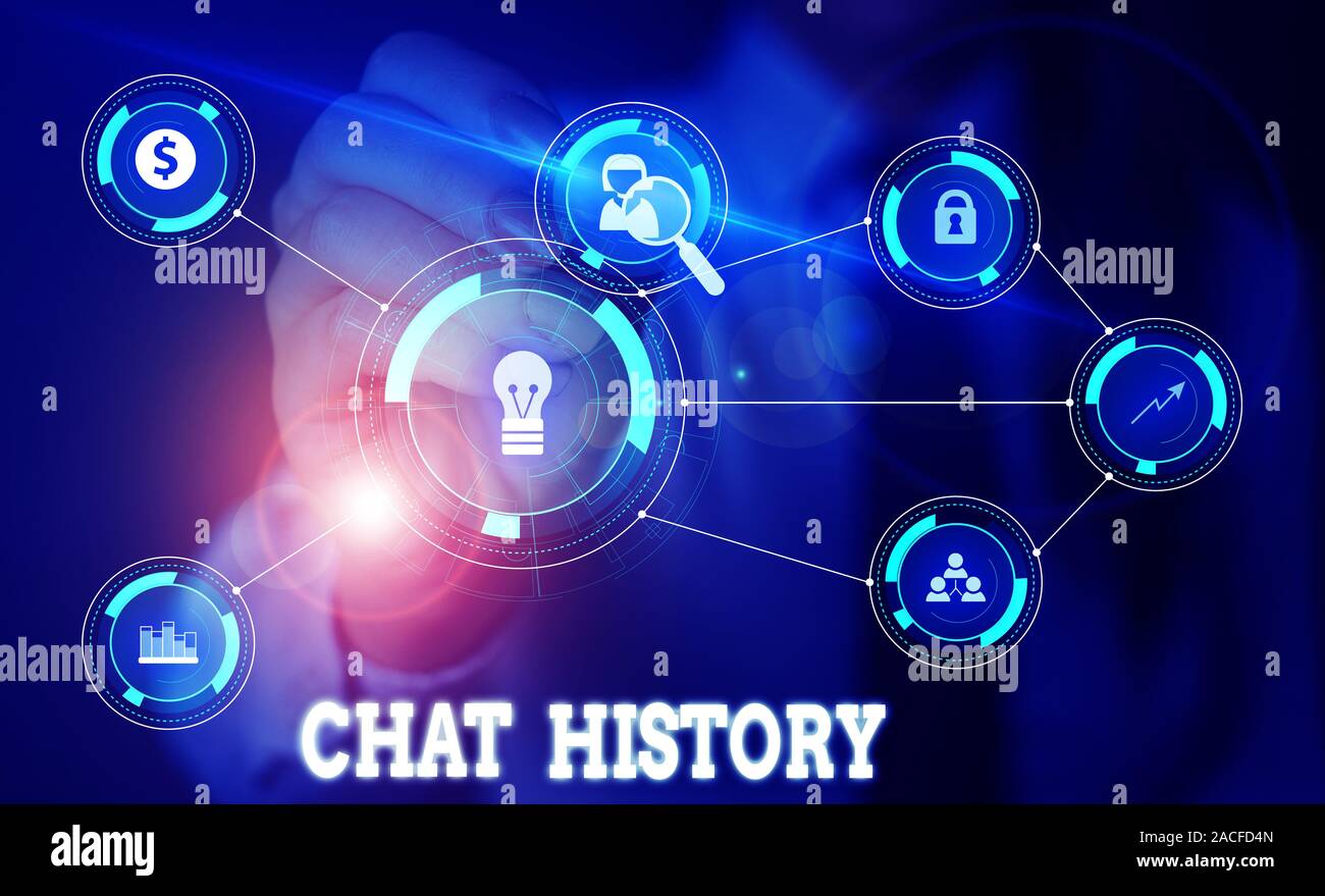 Handwriting text writing Chat History. Conceptual photo archive of ...