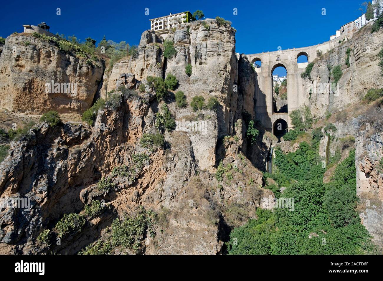 Puente Nuevo, Ronda, Spain. This bridge was completed in 1793. The ...