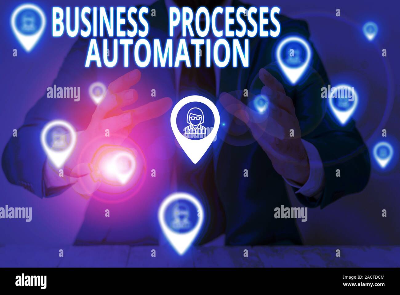 Conceptual Hand Writing Showing Business Processes Automation Concept Meaning Performed To