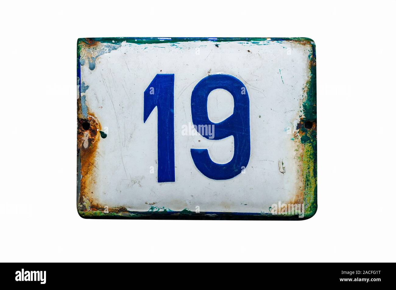 Number 19 Cut Out Stock Images & Pictures - Alamy