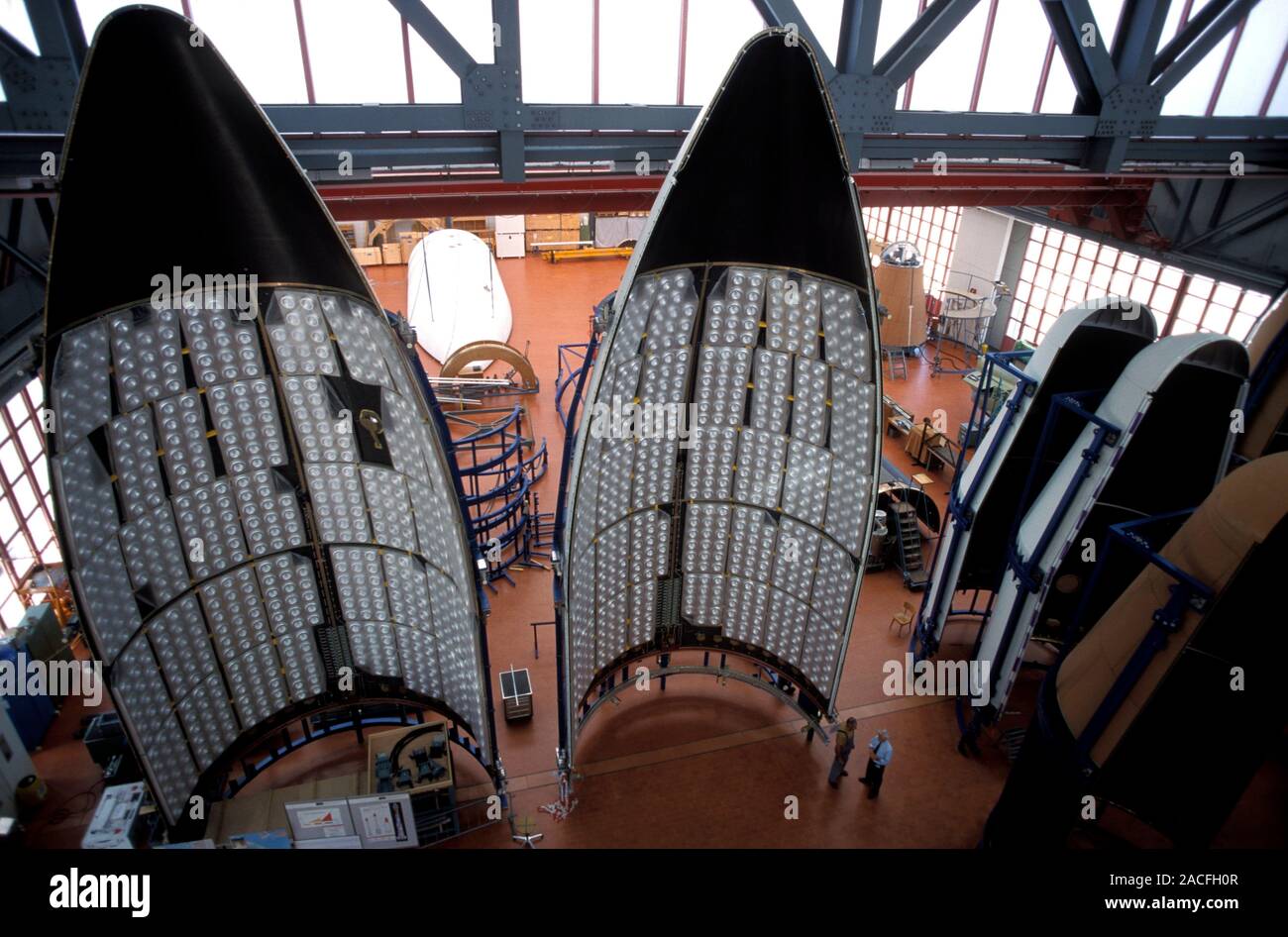 Ariane 5 interior. The nose fairing of an Ariane 5 rocket is made of ...