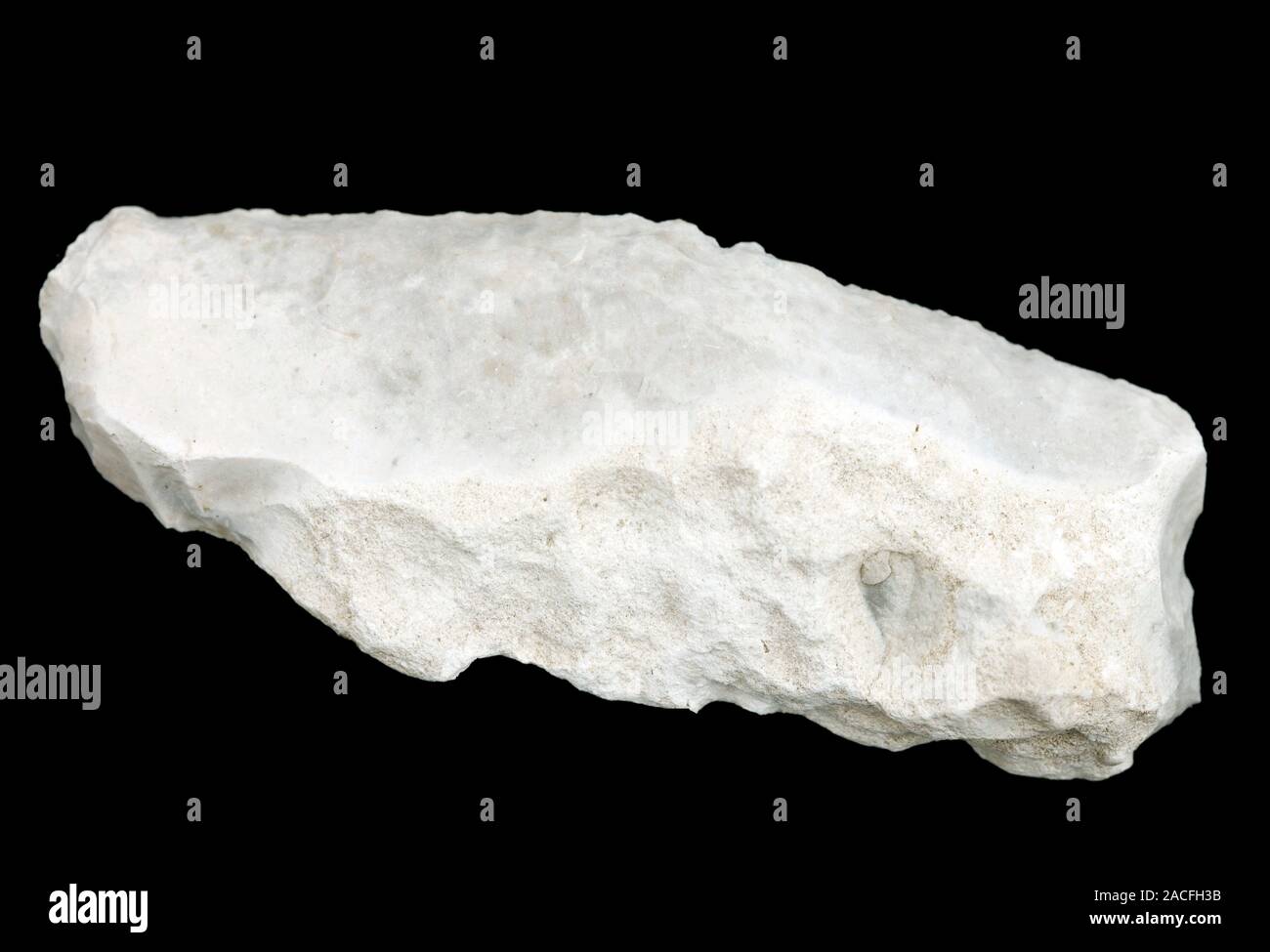Palaeolithic stone tool. This stone scraper was used by early humans to ...