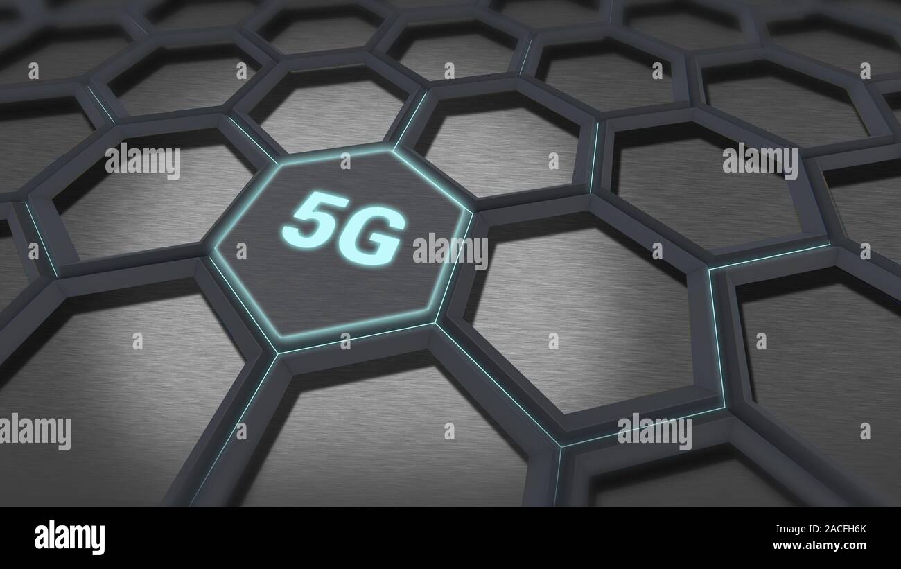 5G mobile network 3D rendering Stock Photo - Alamy