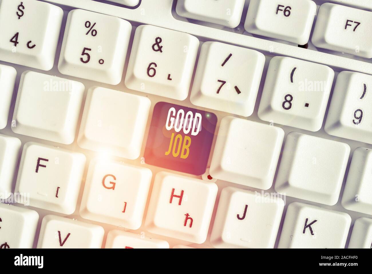 Handwriting text Good Job. Conceptual photo encourage someone for his ...