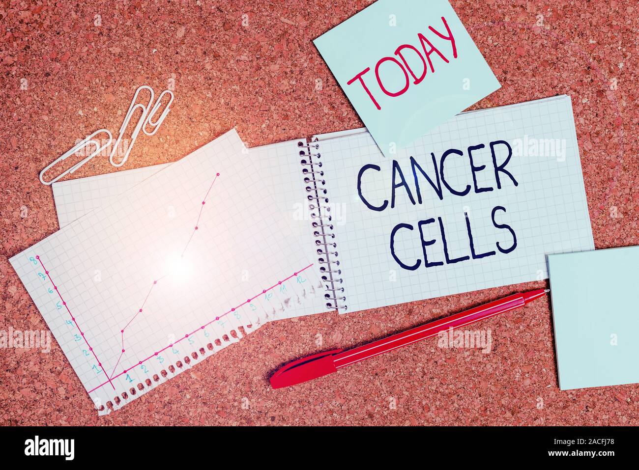 Writing note showing Cancer Cells. Business concept for forming solid ...