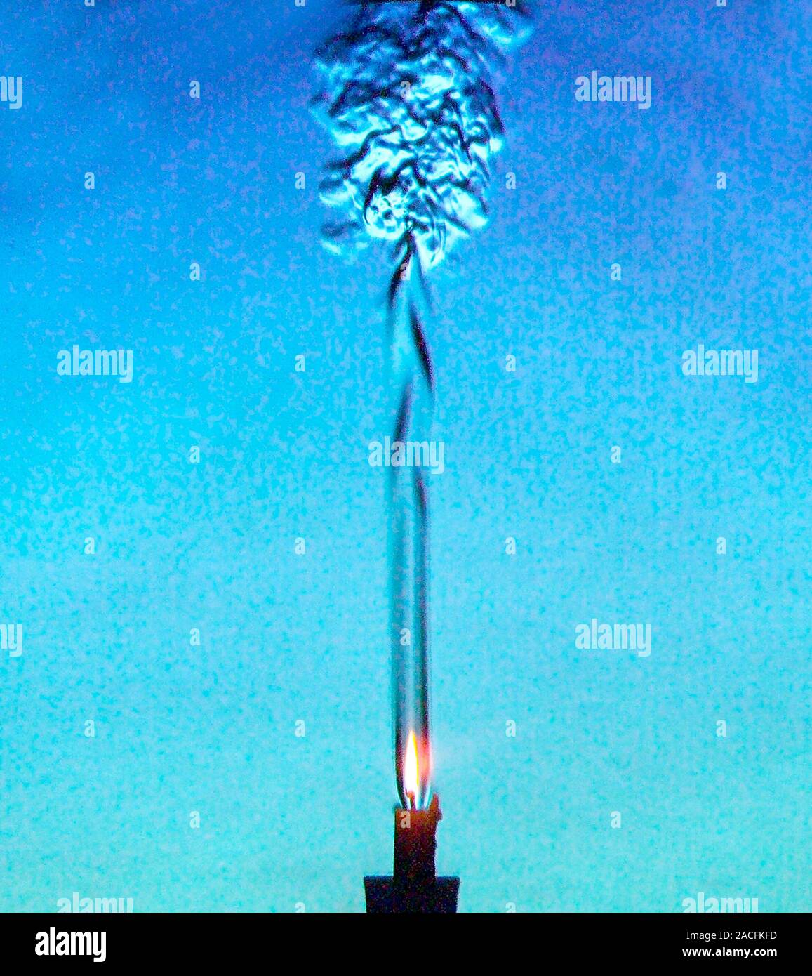 Candle flame, schlieren image. Schlieren photography is an imaging ...