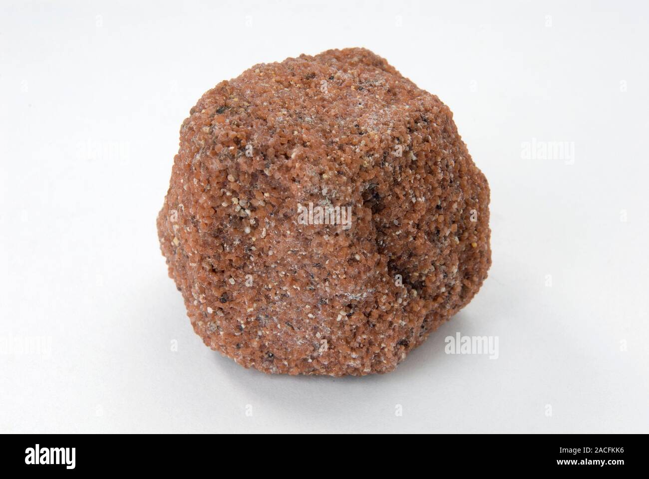 Sample of sandstone. Sandstone is a sedimentary rock. Sedimentary rocks ...