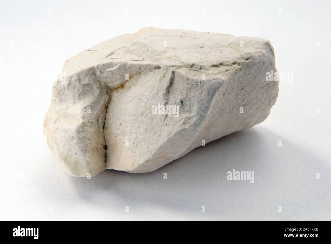 Sample of chalk. Chalk is a soft, white, porous sedimentary rock ...