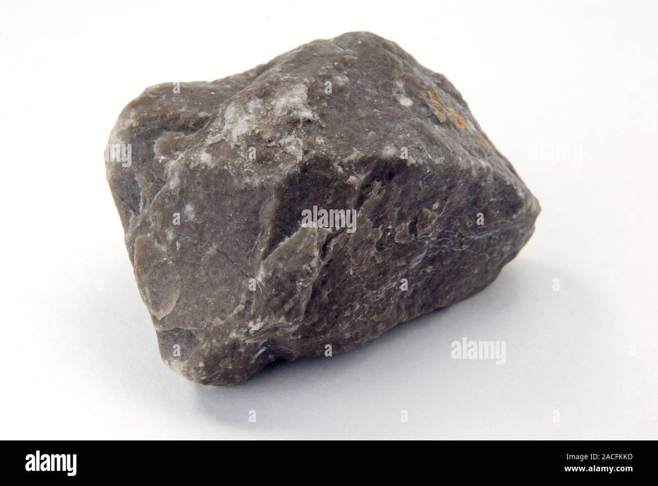 Sample of limestone. Limestone is a sedimentary rock composed largely ...