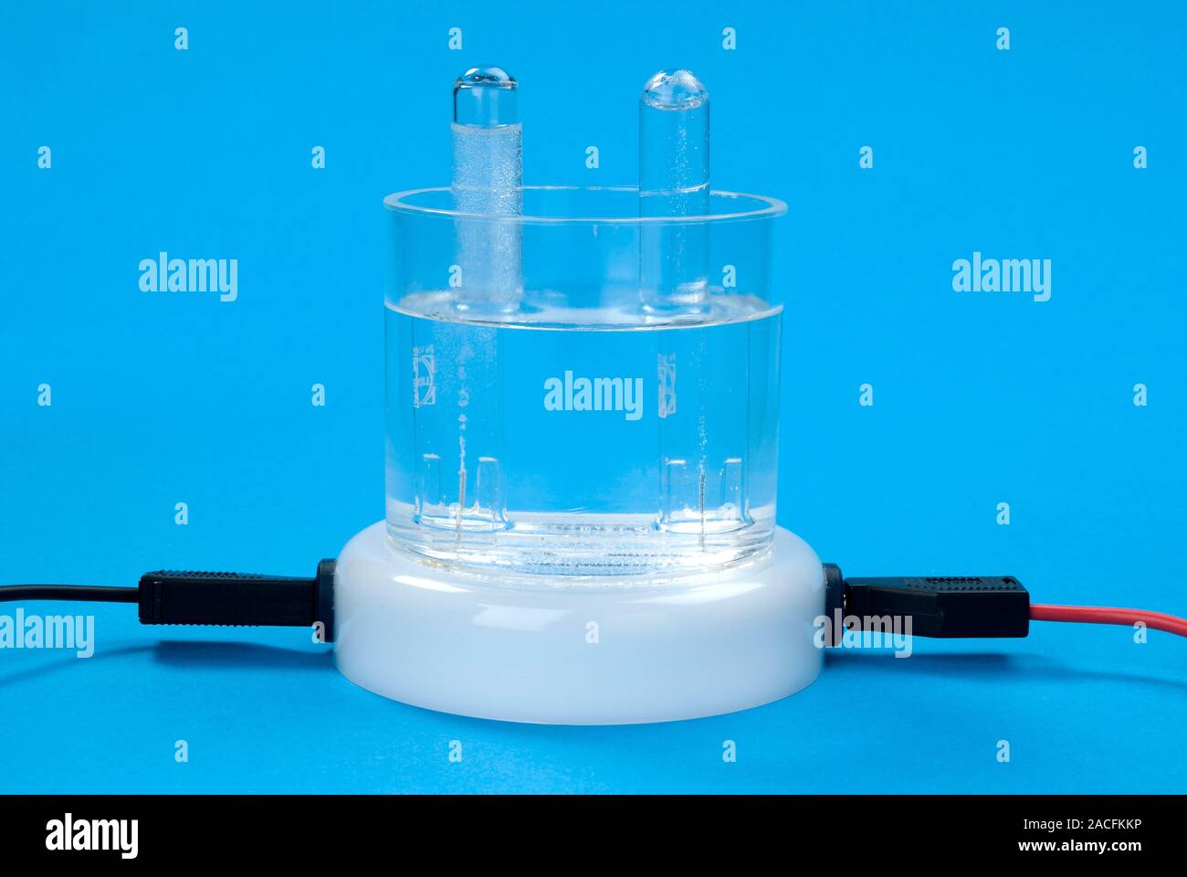 Electrolysis of sodium chloride solution. Sodium chloride (salt ...