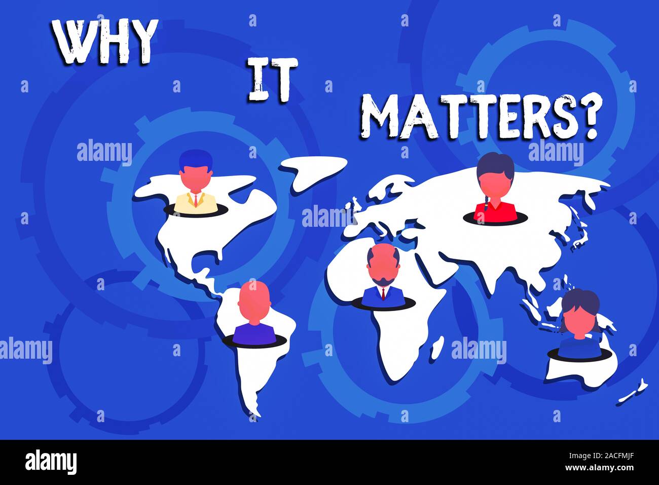 Writing note showing Why It Matters question. Business concept for ask ...