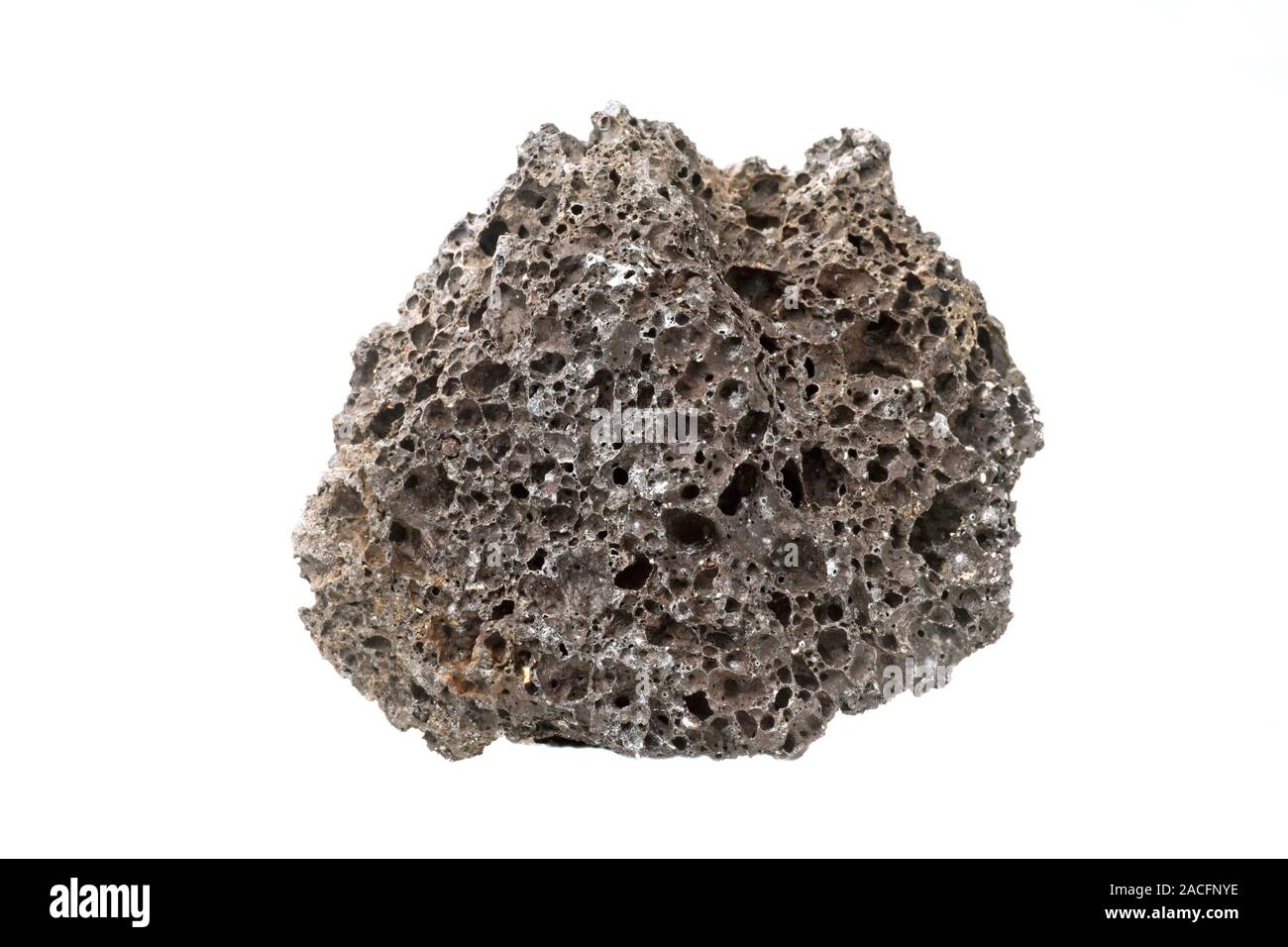 Vesicular basalt (scoria). Basalt is an extrusive (volcanic) igneous ...