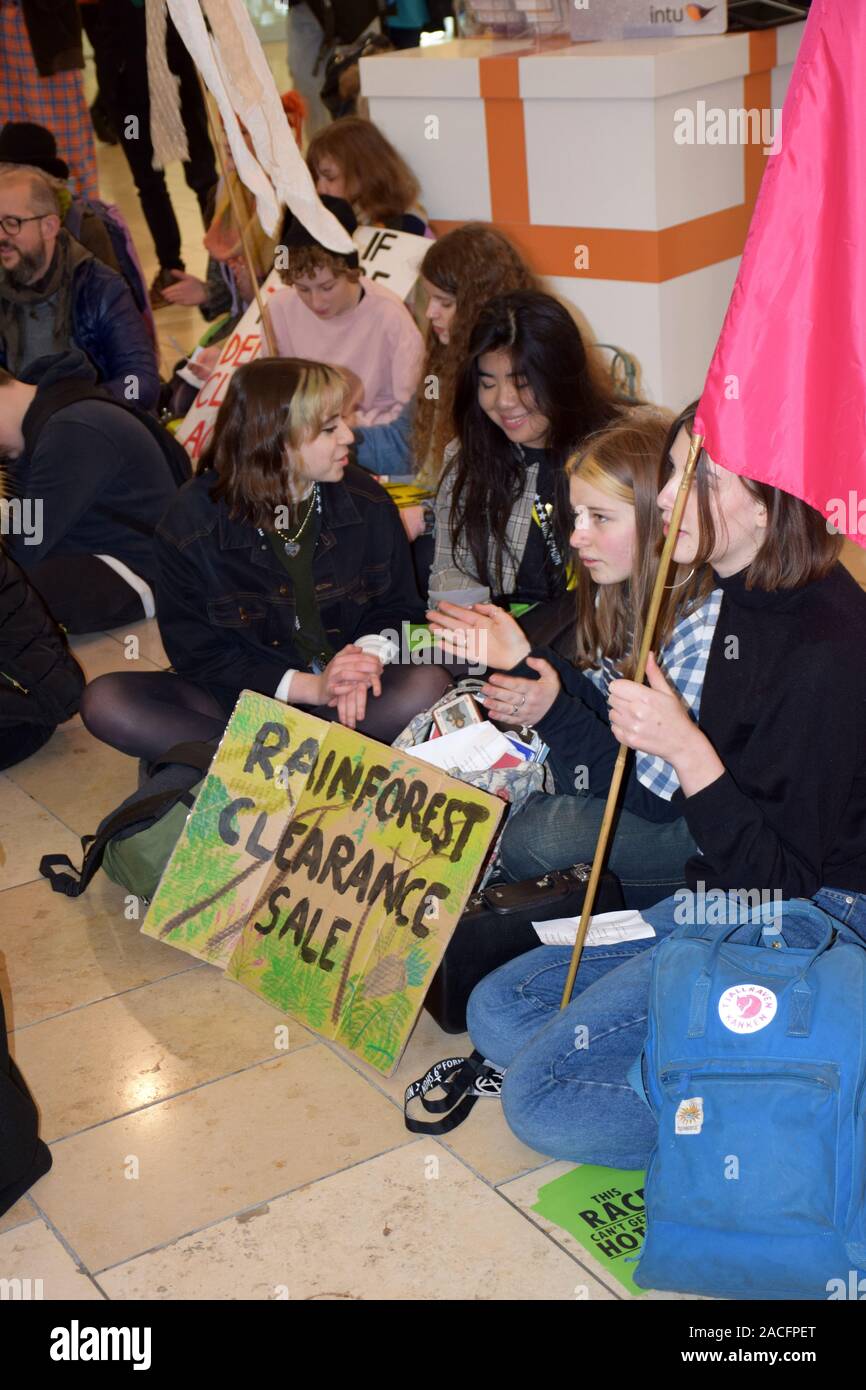 Extinction Rebellion Black Friday protest, Norwich 29 November 2019 UK ...