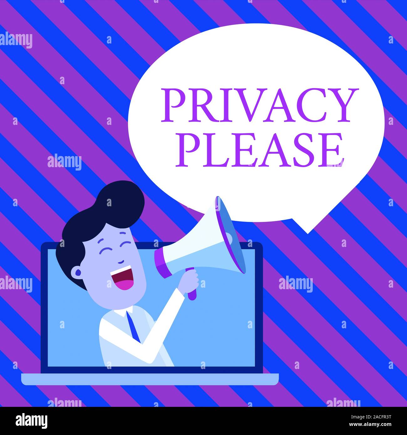 Handwriting text writing Privacy Please. Conceptual photo asking ...