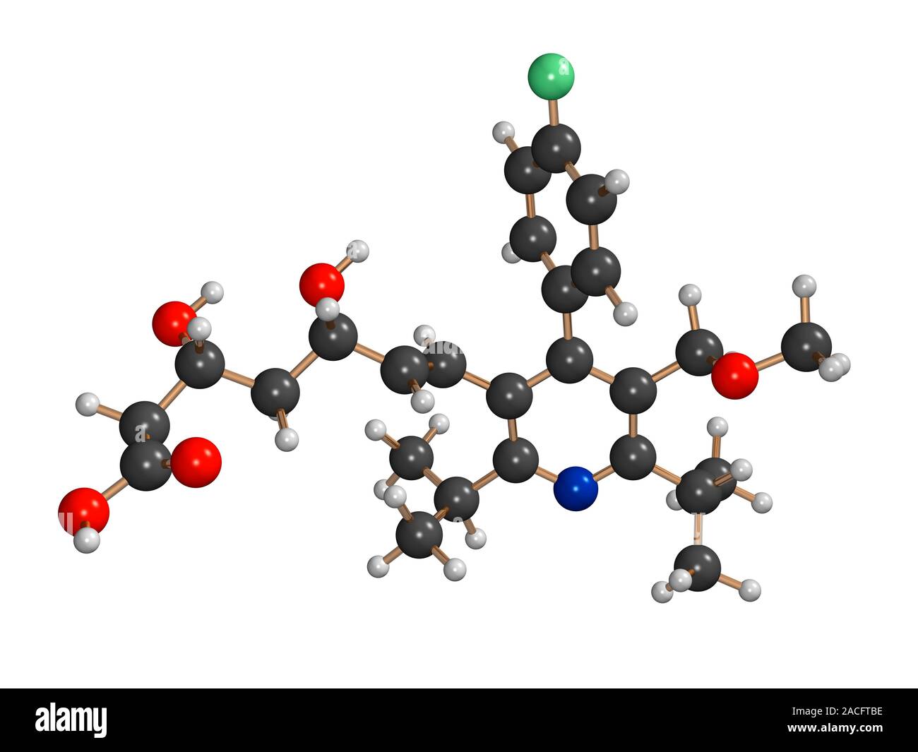 Cerivastatin. Molecular model of the withdrawn cholesterol-lowering ...