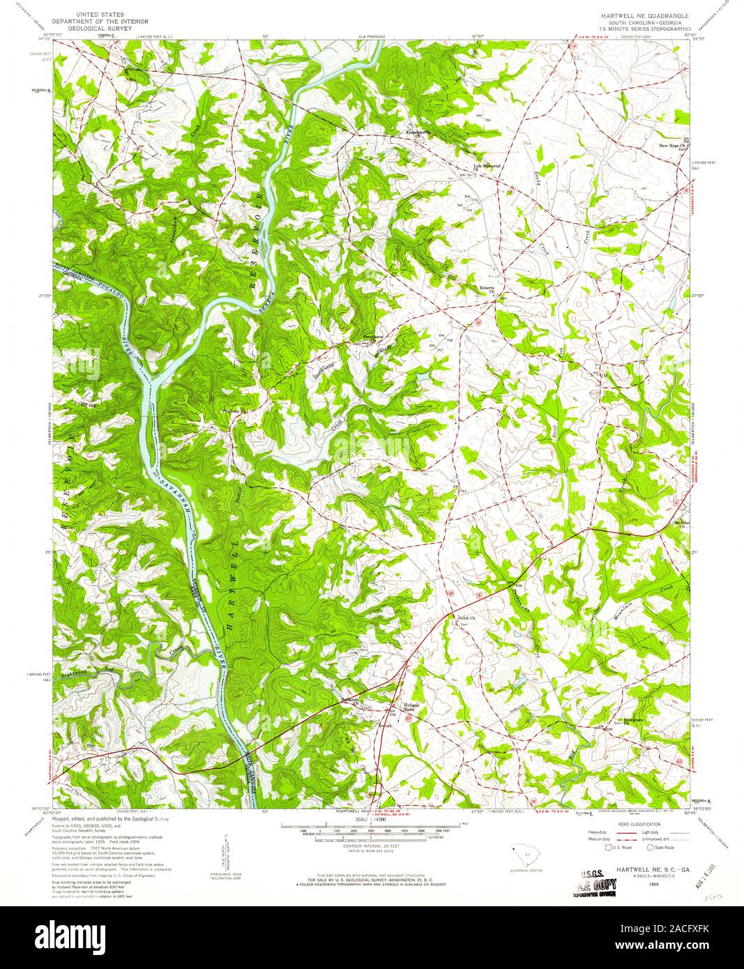 Map of hartwell hi-res stock photography and images - Alamy