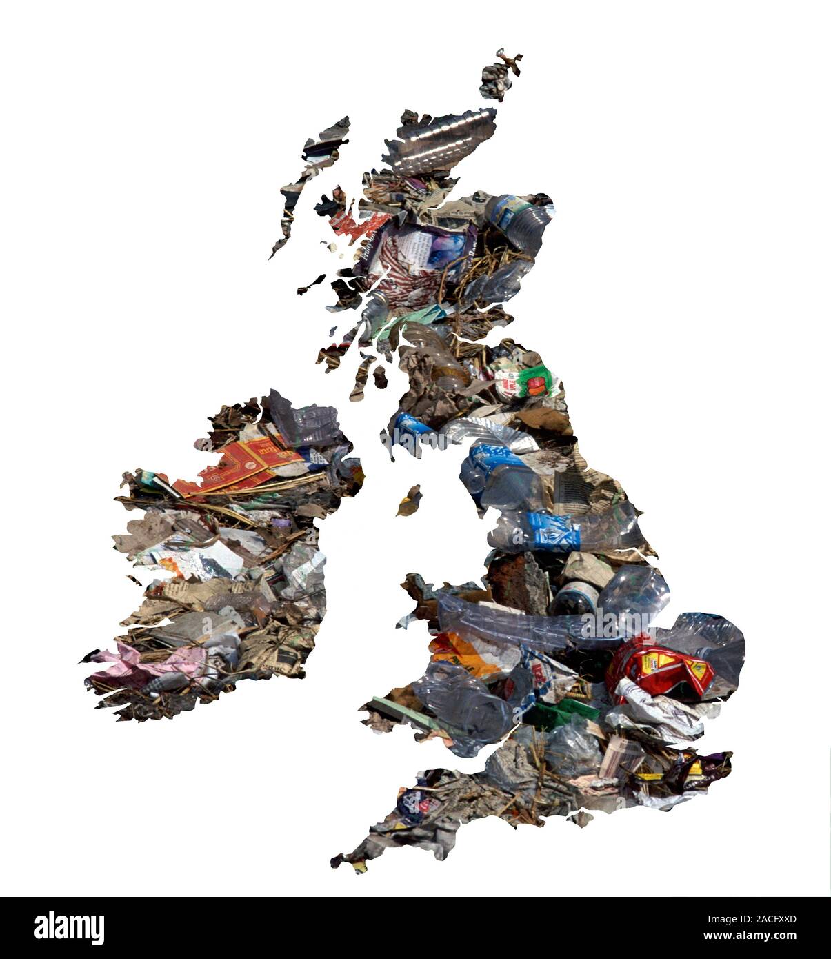 Waste control in the UK and Ireland (the British Isles). Conceptual ...