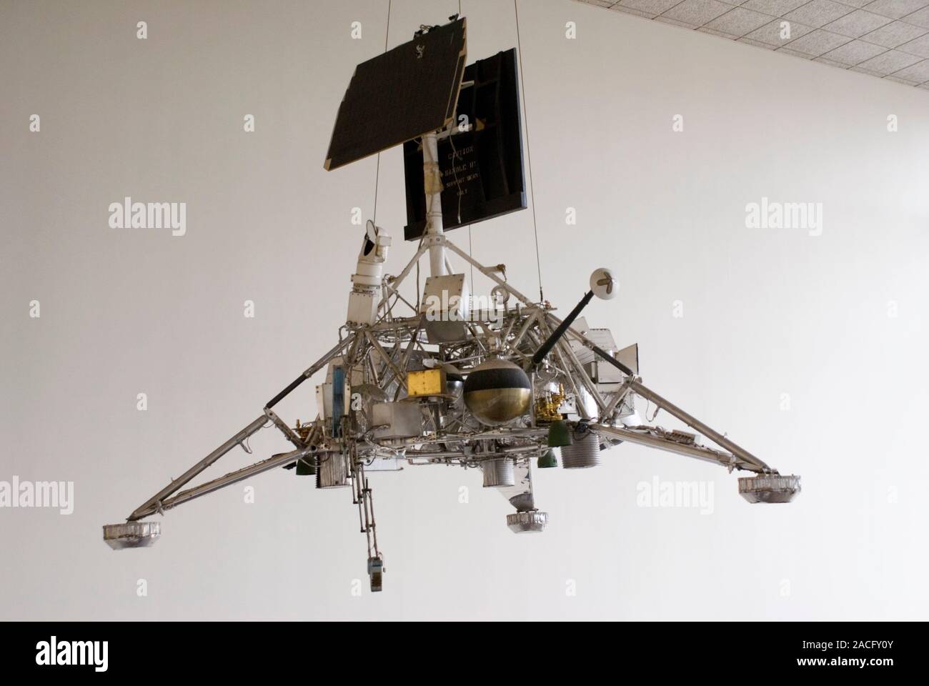 Surveyor lunar lander. This is a ground test model. Between 1966 and ...