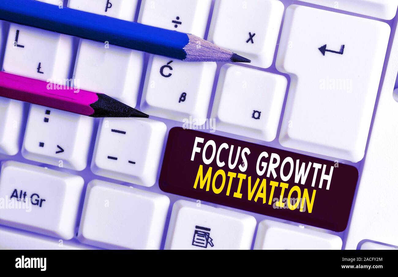 Conceptual hand writing showing Focus Growth Motivation. Concept ...