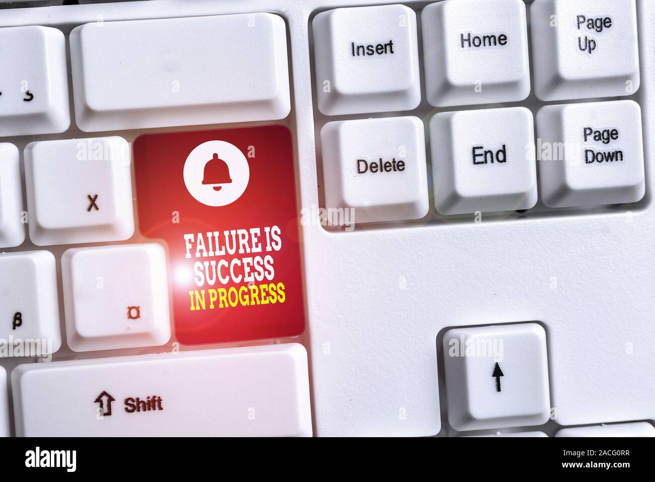 Writing note showing Failure Is Success In Progress. Business concept ...