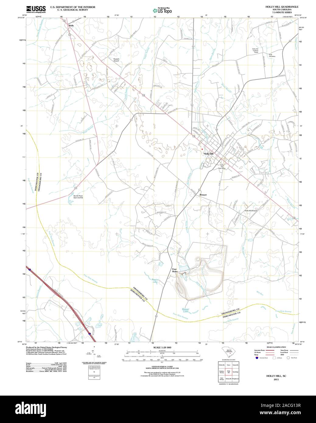 Holly hill map hi-res stock photography and images - Alamy