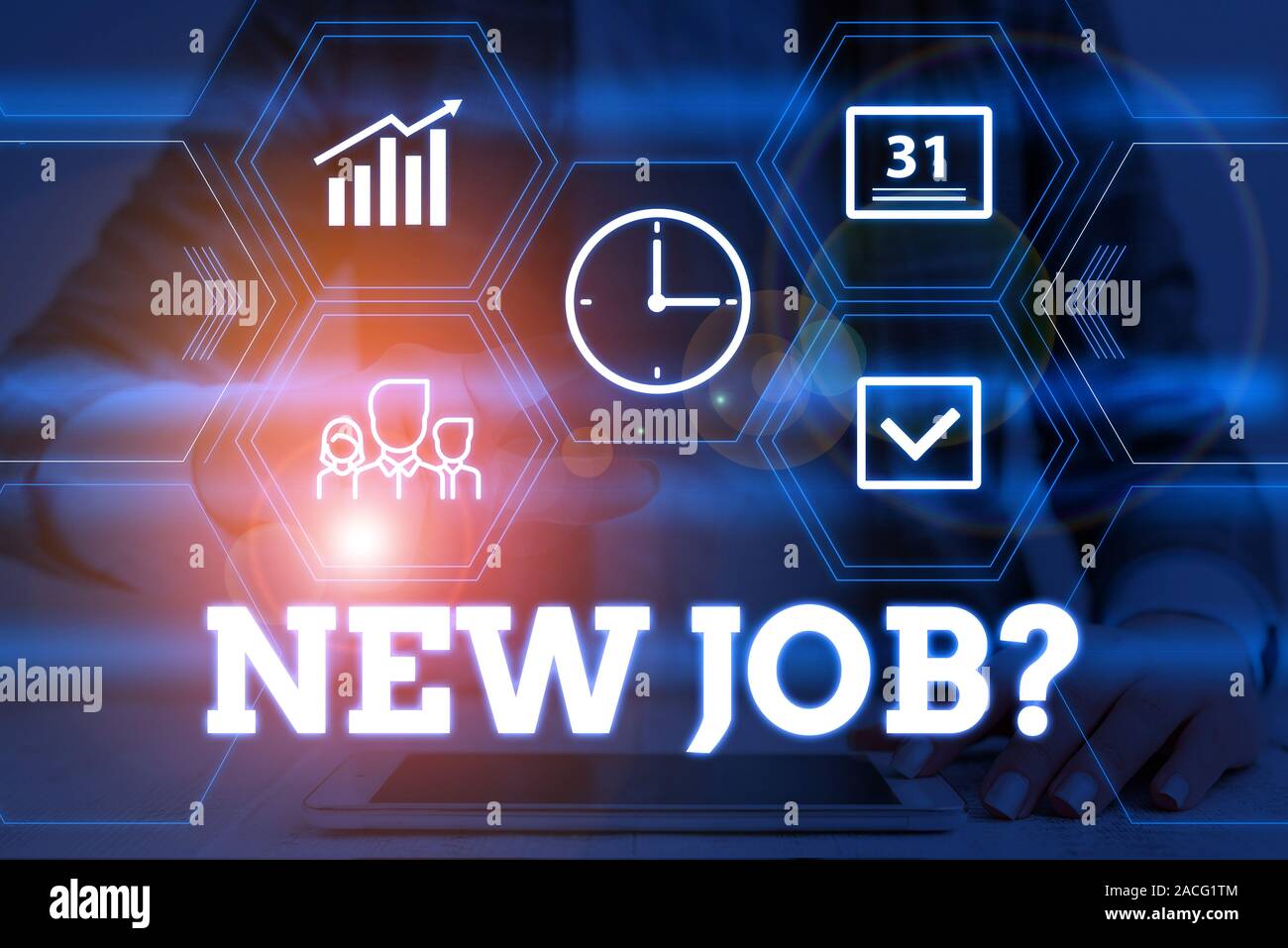 Handwriting text New Job Question. Conceptual photo asking if a ...