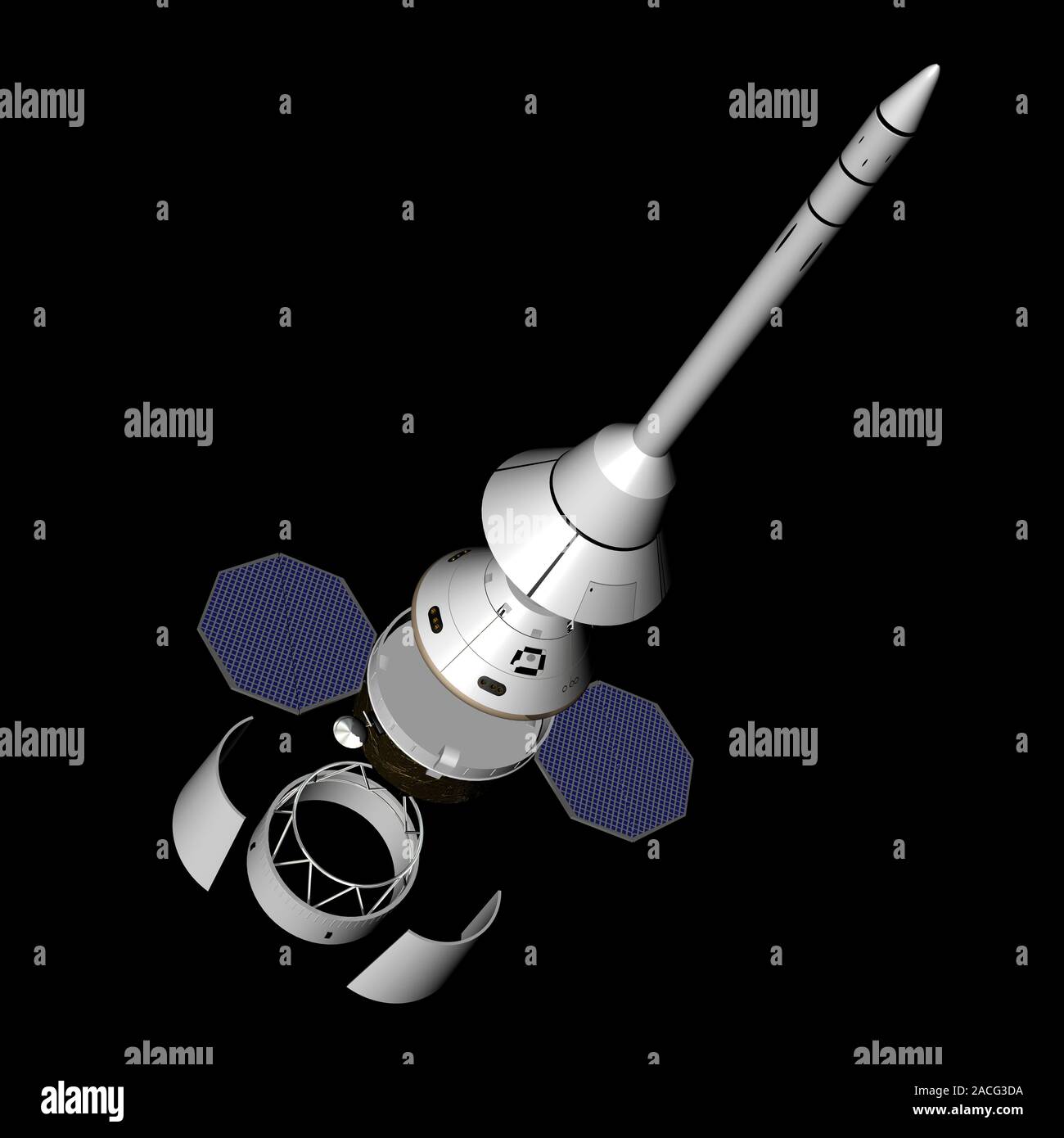 Orion crew exploration vehicle (CEV). Computer artwork of the Orion CEV ...