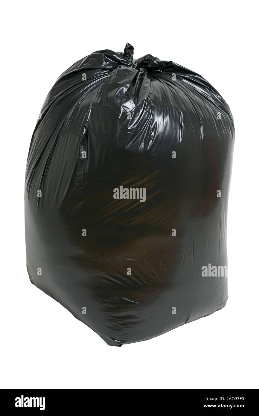 Full dustbin bag Stock Photo - Alamy